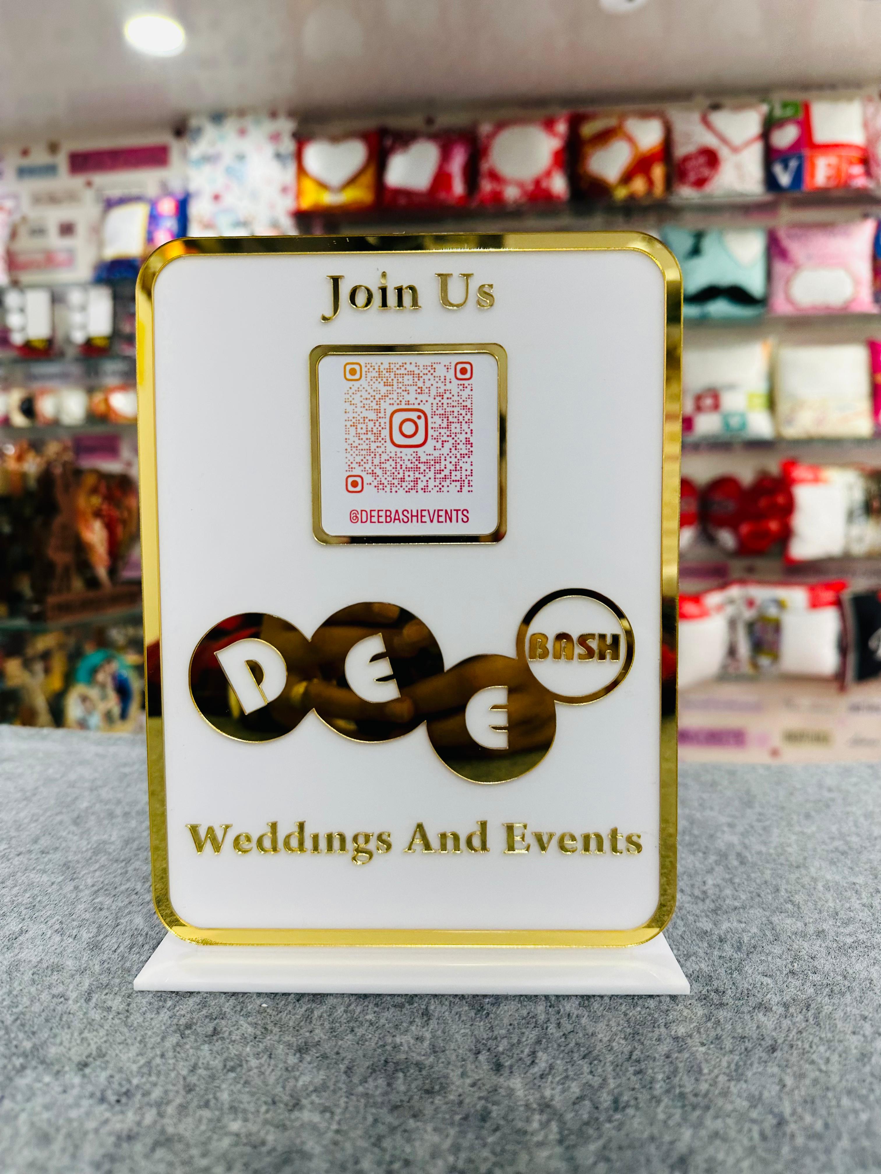 Customized Acrylic QR Standy | Payment Stand | Business QR Scanner | E ...