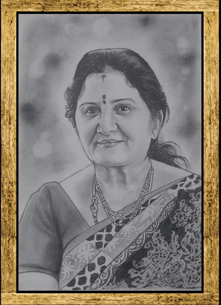 Personalized Drawing Photo Frame | Photo To Sketch | Pencil Sketch Fro ...