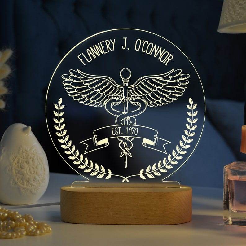 Customized Doctor Table Top | Personalized Led tabletop | Gift for Doc ...