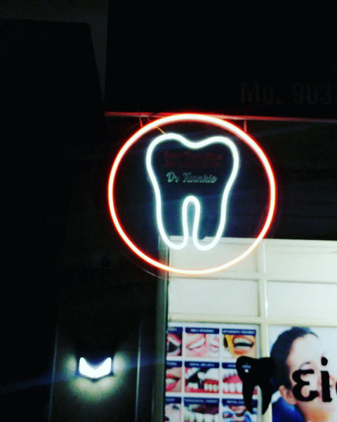 Neon sign for dentist | led neon sign | Dentist Sign for neon | Tooth ...
