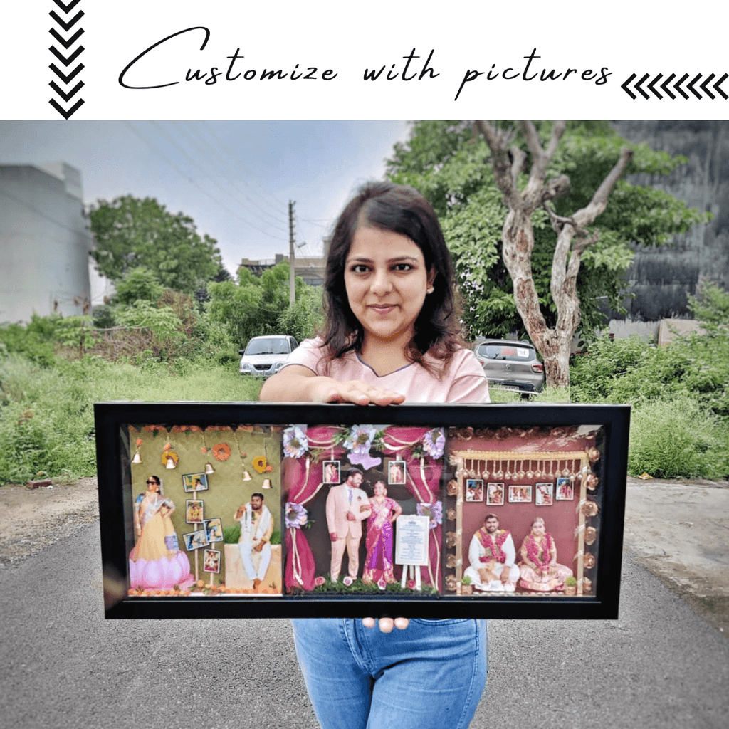 Customized 3 In 1 Handmade Miniature Frame| Miniature frames with pics ...